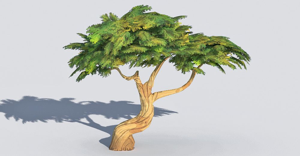 Stylized tree 3d model Stylized tree 3d model