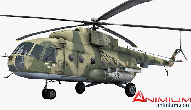 Mil Mi-8 helicopter 3d model