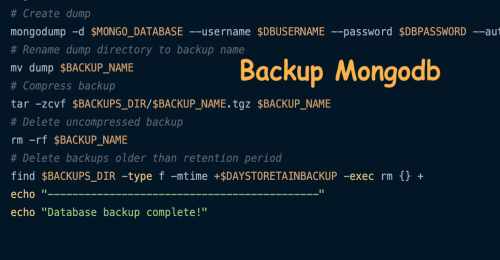 Backup mongodb với mongodump trong ubuntu