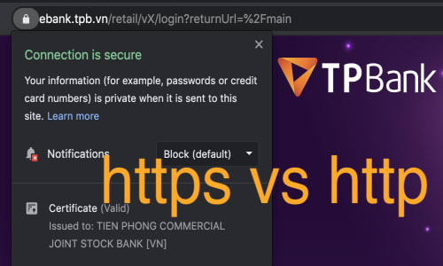 HTTP là gì? HTTPS là gì? Sự khác biệt giữa HTTPS và HTTP