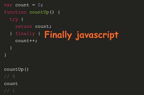 Finally javascript cách sử dụng như thế nào mà thấy pro toàn sử dụng?
