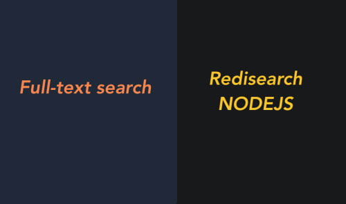 Full-text search with RediSearch Nodejs