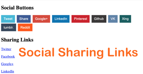 Social Sharing Links không thể thiếu cho developers