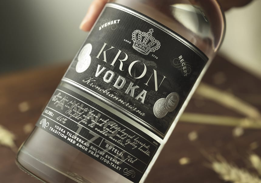 Dåtid möter nutid när juvelen Kronvodka får ny design | folk o folk Dåtid möter nutid när juvelen Kronvodka får ny design | folk o folk