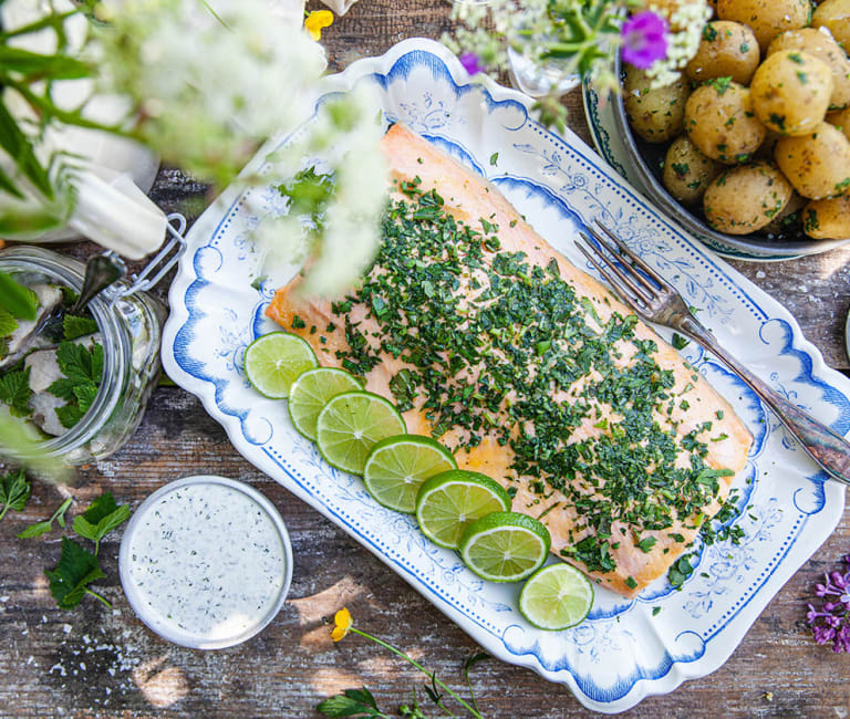 Grillattu lohifilee aprikoosiglaseerauksella | Viinimaa