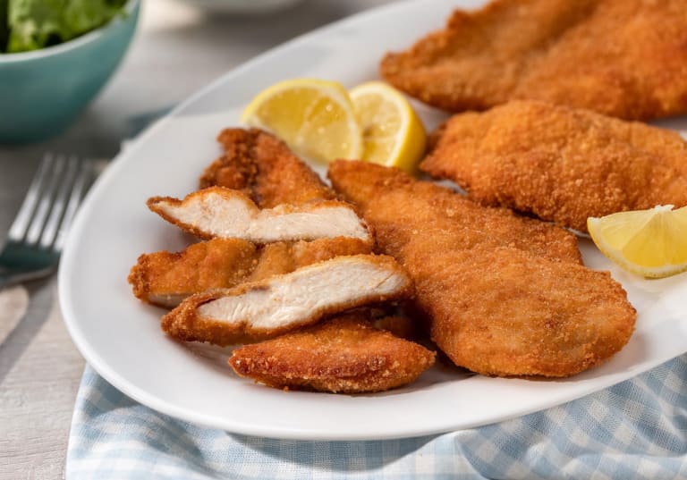 Kycklingschnitzel i airfryer - enkelt recept | folk o folk