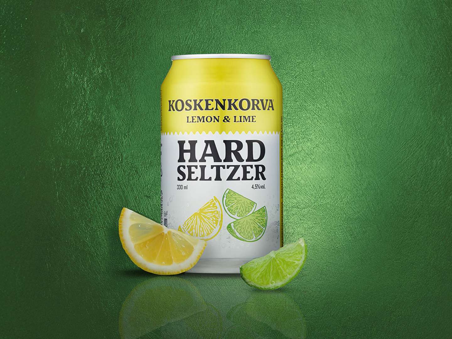 Koskenkorva Hard Seltzer Lemon Lime - bubblor med citrus | folk o folk