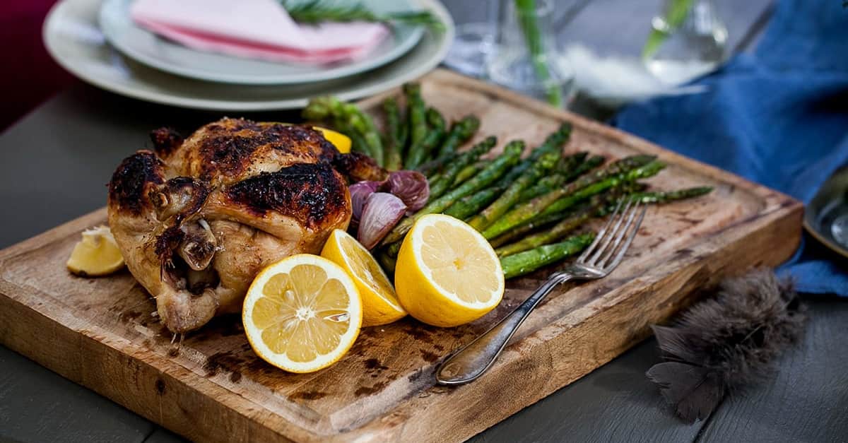 Hel kyckling i ugn med citron och honung | folk o folk