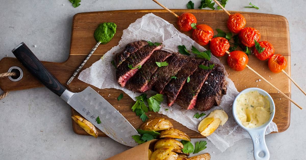 Ugnsstekt rostbiff med bea och rostad potatis | folk o folk