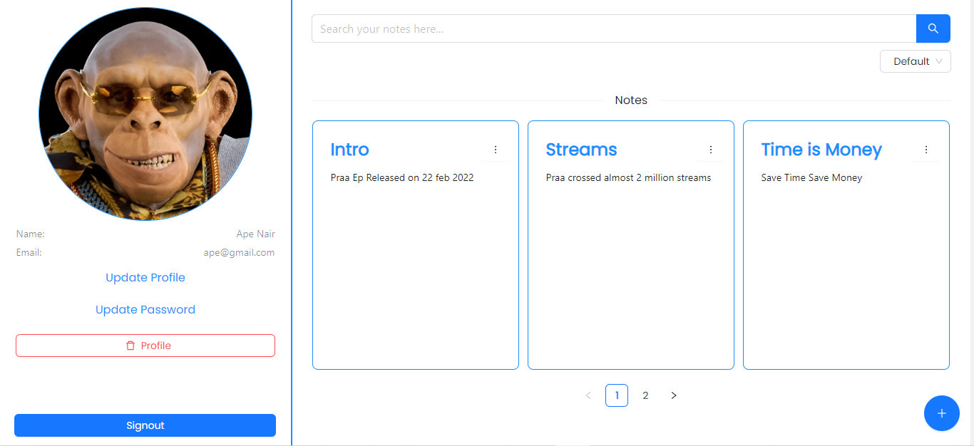 Github Anshumxn09notesappreact Save Notes Is A React Based Application In Which Users