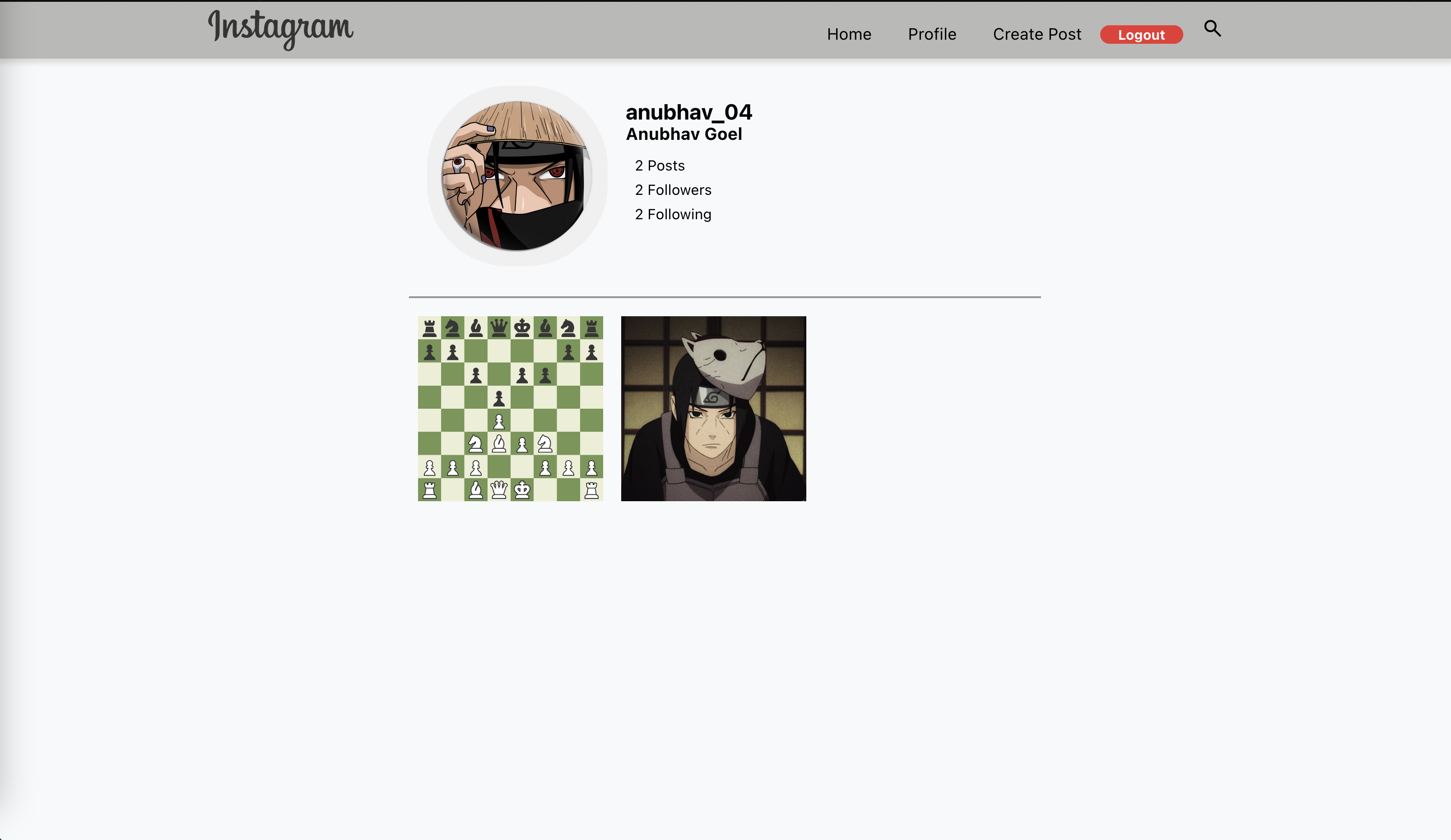 GitHub - anubhav047/instagram-clone: Instgram clone app created using mern stack