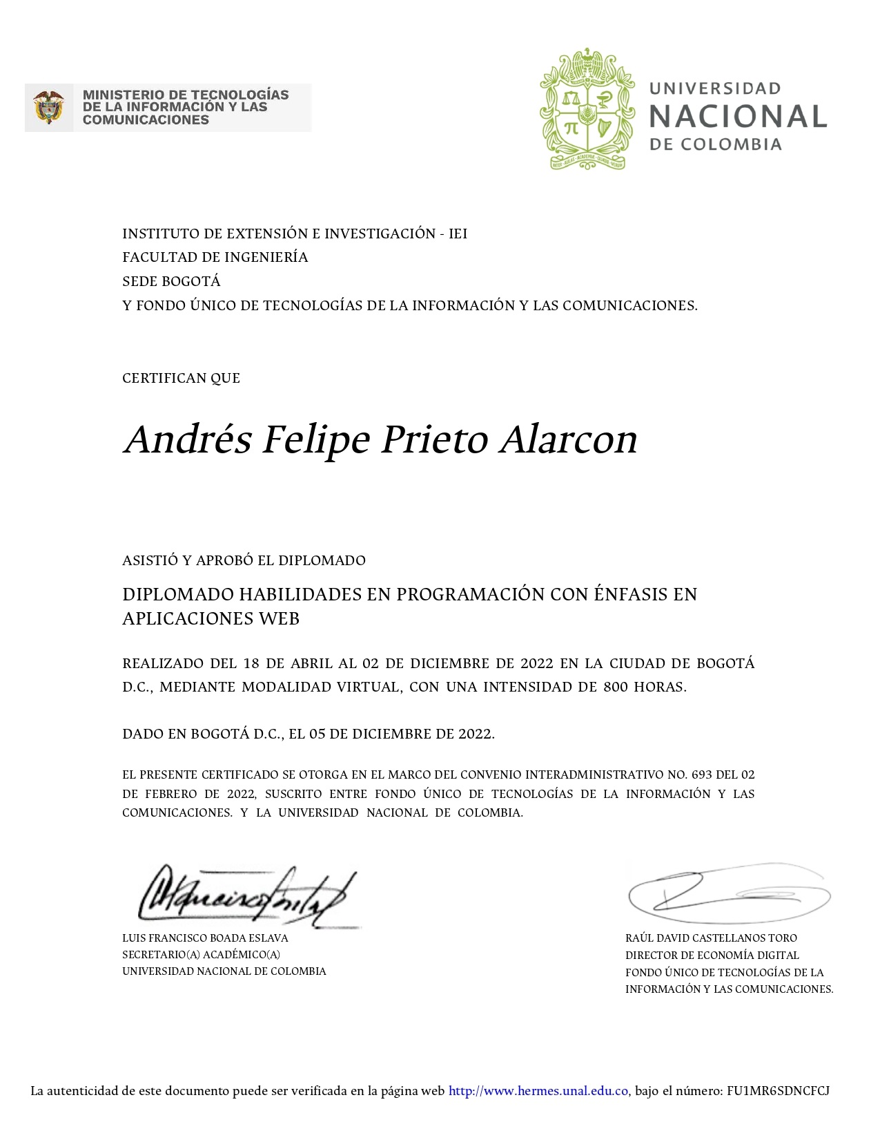 Andrés Prieto - Full Stack Developer | Angular | React Js | JavaScript | HTML5 | CSS3 | Java ...