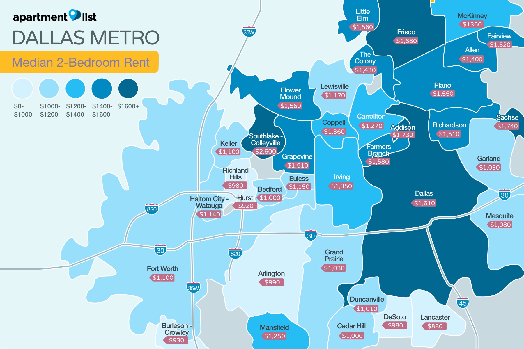 100 Best Apartments For Rent in Dallas, TX starting at $440!