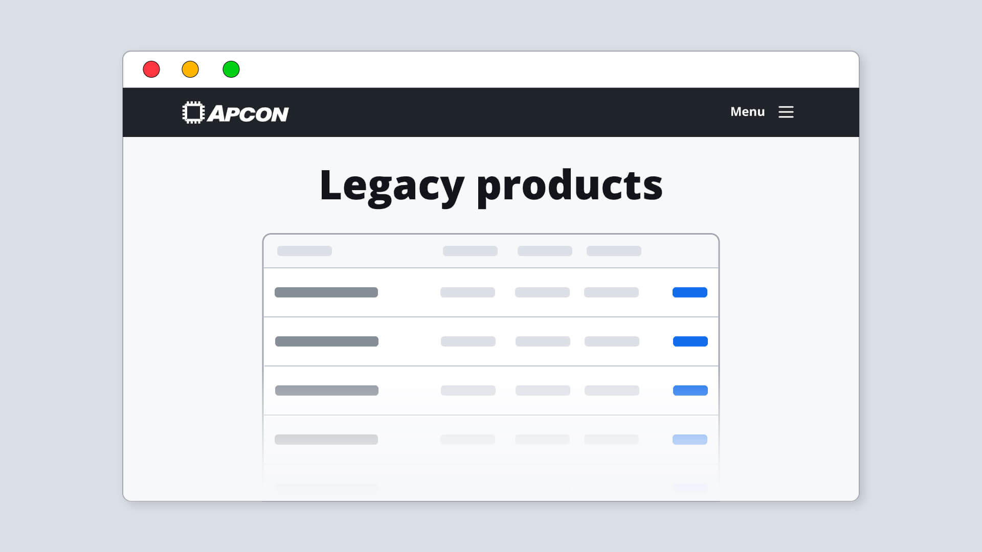Legacy Product Policy | APCON