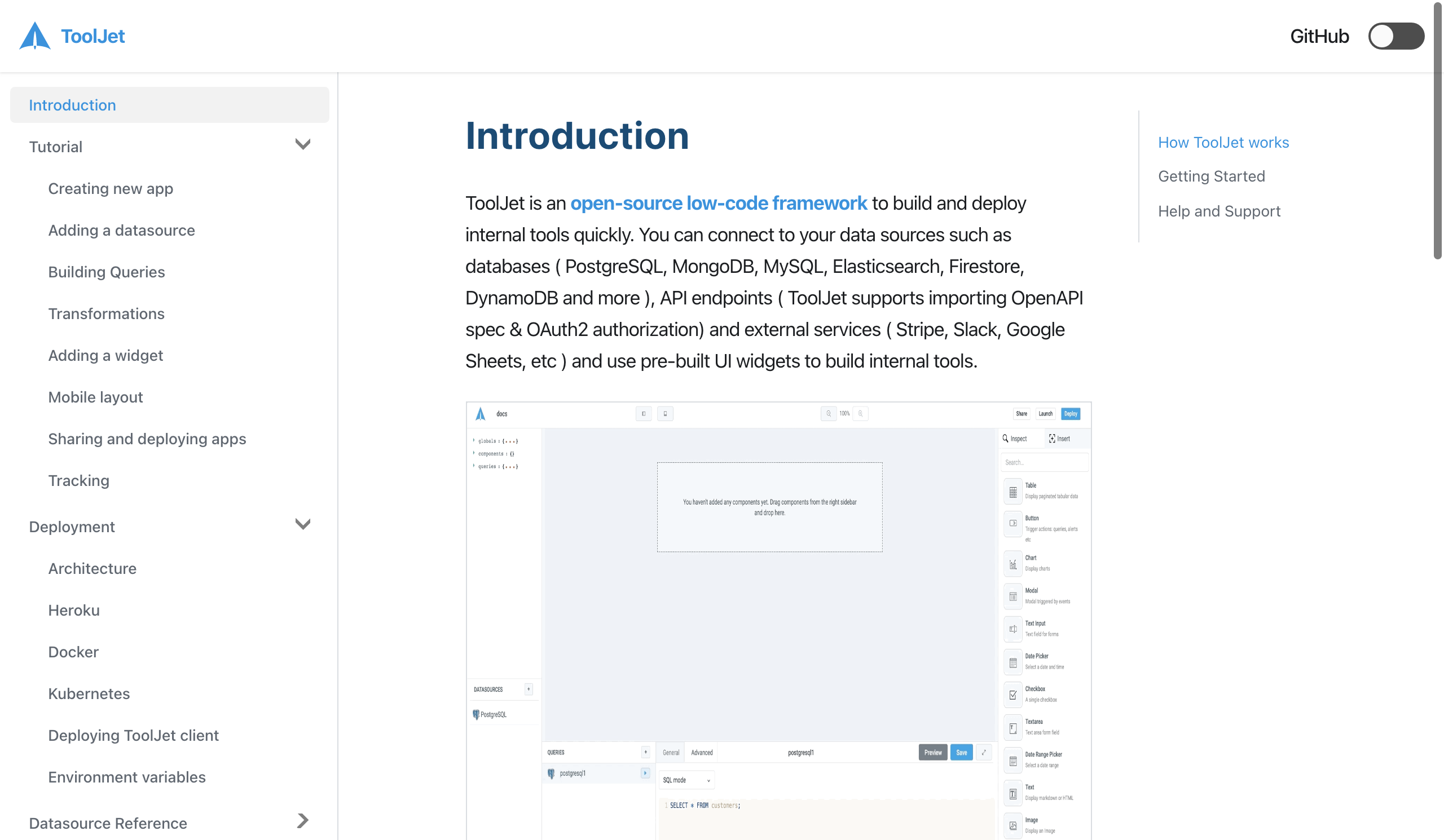Tooljet Api Developer Docs Apis Sdks And Auth Api Tracker