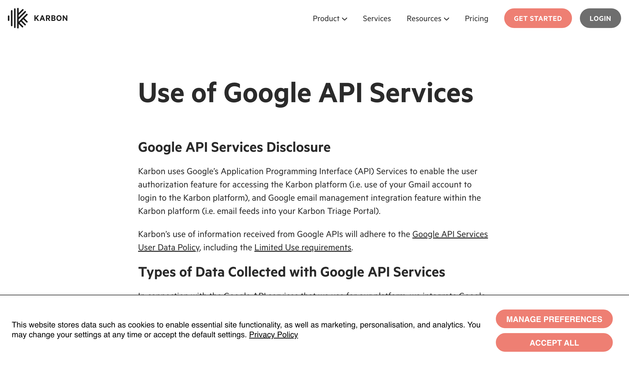 Karbon Api Developer Docs Apis Sdks And Auth Api Tracker