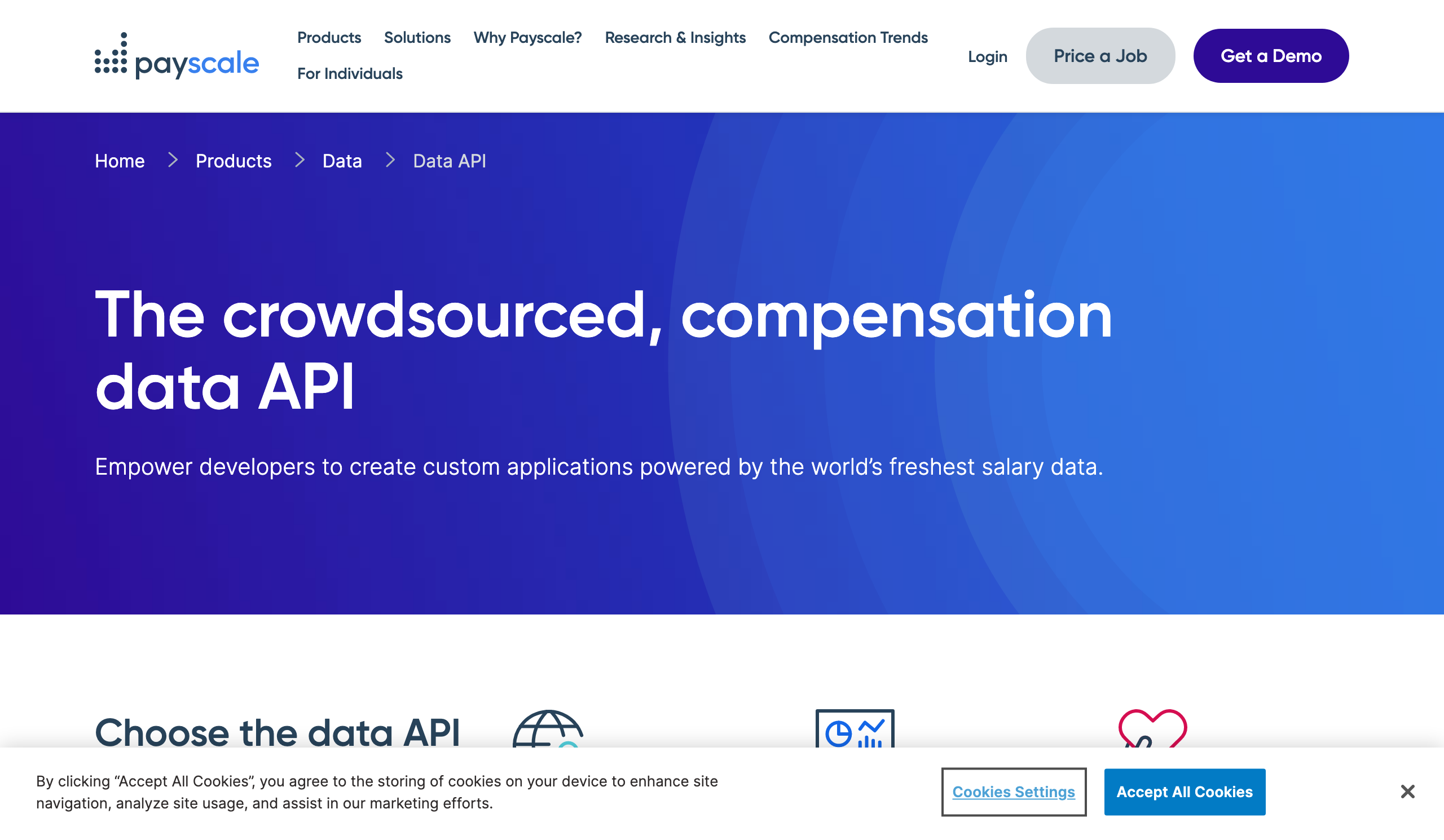 Payscale Api Developer Docs Apis Sdks And Auth Api Tracker