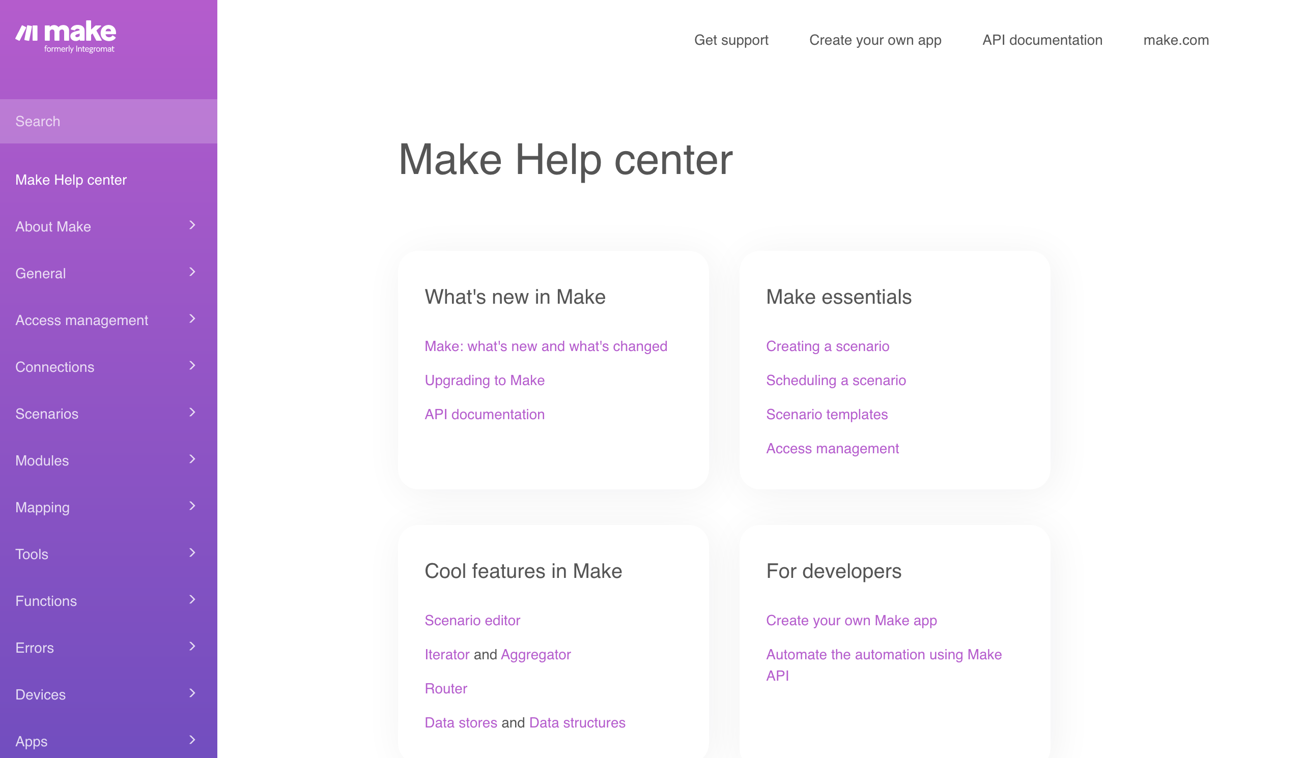 Make API - Developer docs, APIs, SDKs, and auth. | API Tracker Make API - Developer docs, APIs, SDKs, and auth. | API Tracker