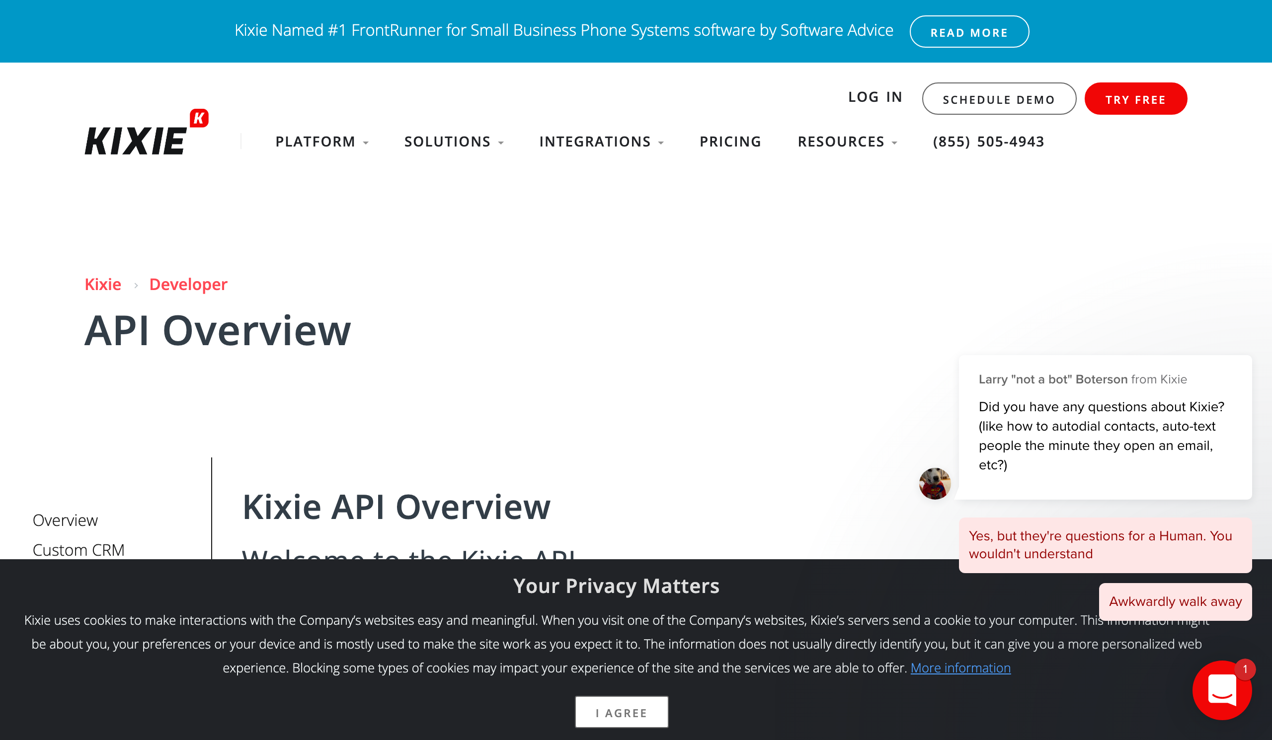 Kixie Api Developer Docs Apis Sdks And Auth Api Tracker