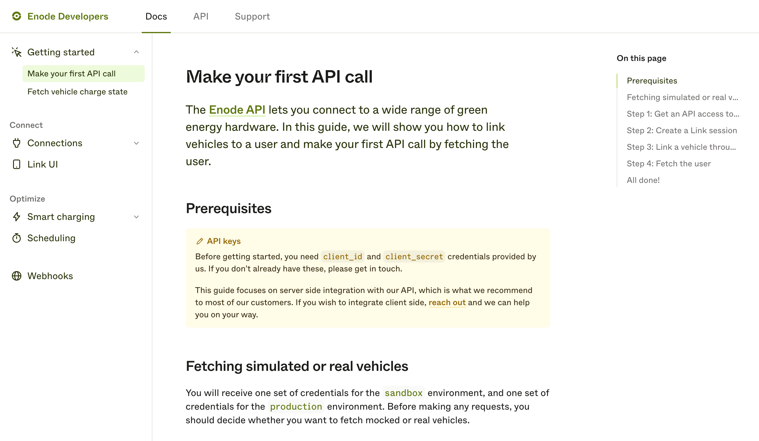 Enode Api Developer Docs Apis Sdks And Auth Api Tracker