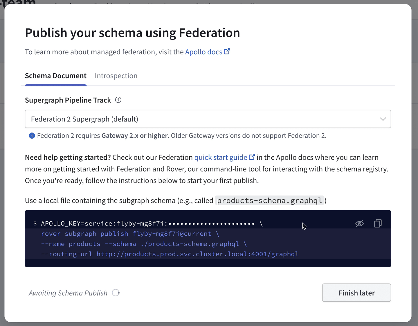 Publishing the subgraphs with Rover - GraphQL Tutorials
