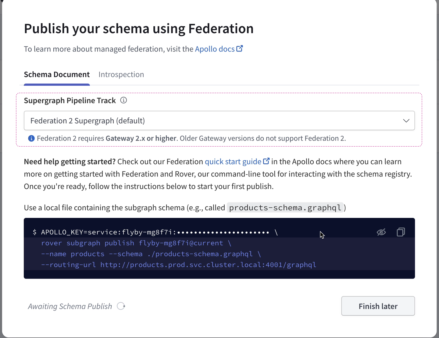 Publishing the subgraphs with Rover - GraphQL Tutorials