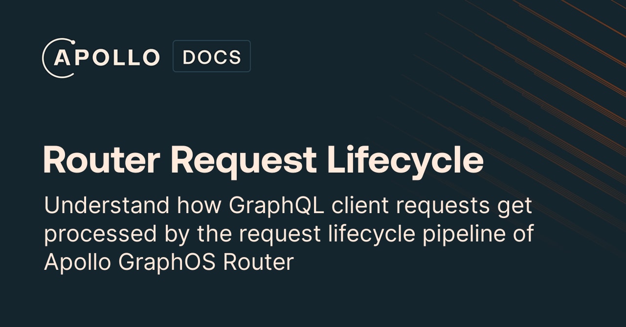 Router Request Lifecycle - Apollo GraphQL Docs