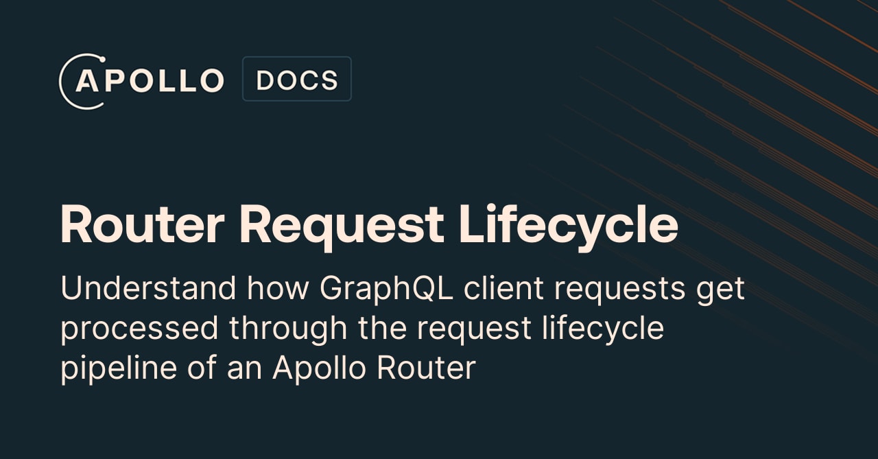 Router Request Lifecycle - Apollo GraphQL Docs