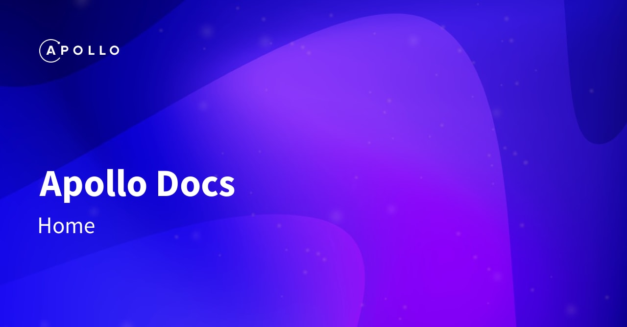 Apollo Docs - Apollo GraphQL Docs