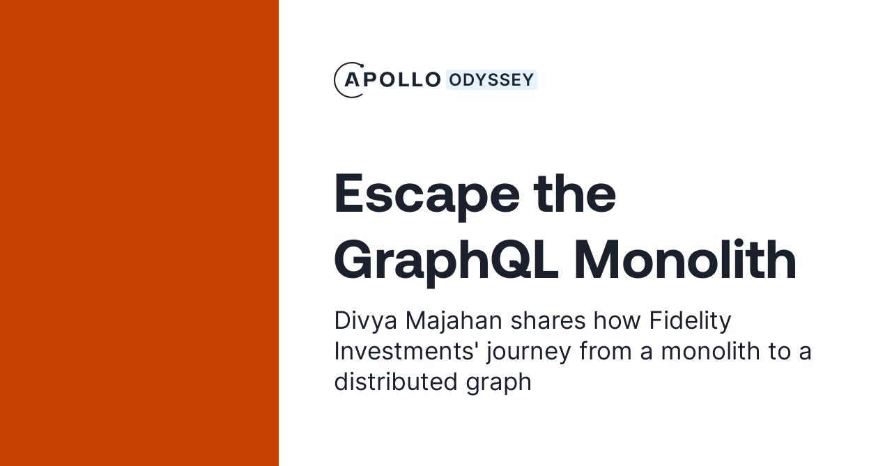 Escape the GraphQL Monolith - GraphQL Tutorials