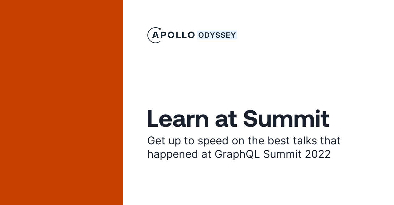Learn at Summit - GraphQL Tutorials