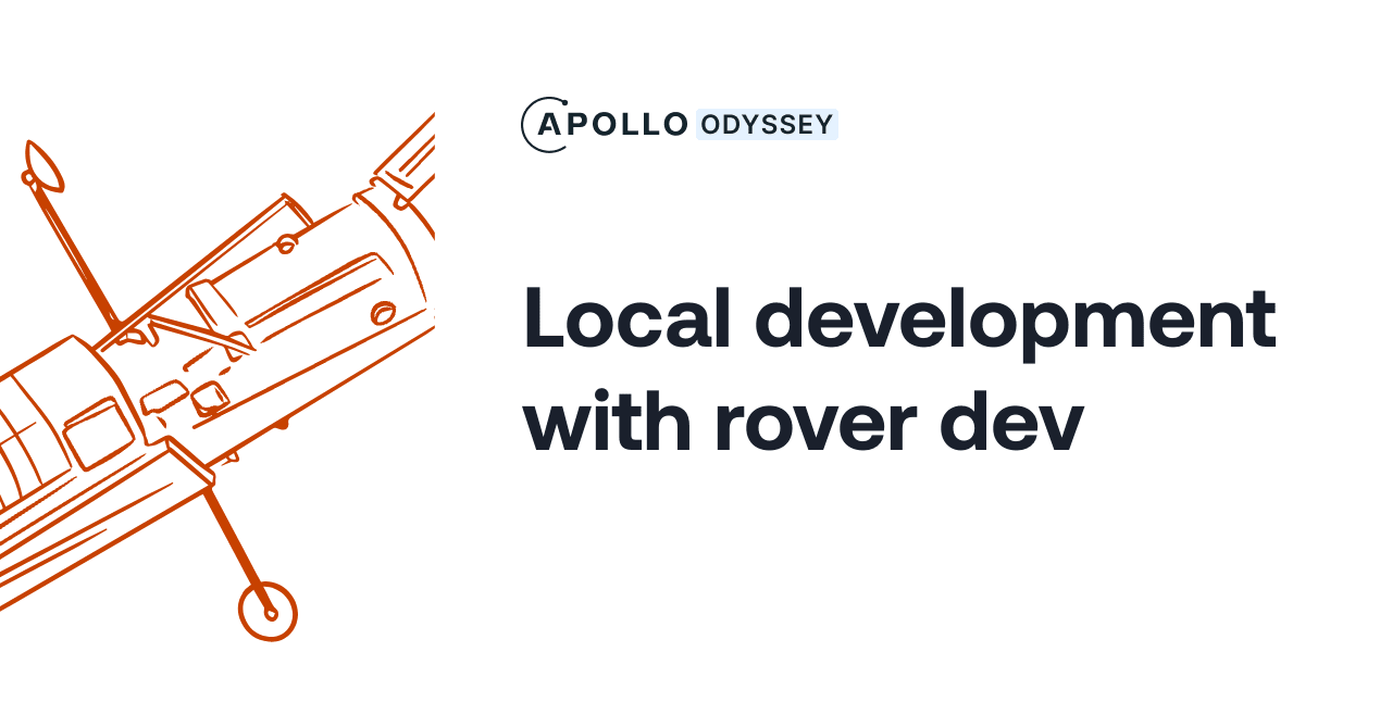 Local development with rover dev - GraphQL Tutorials