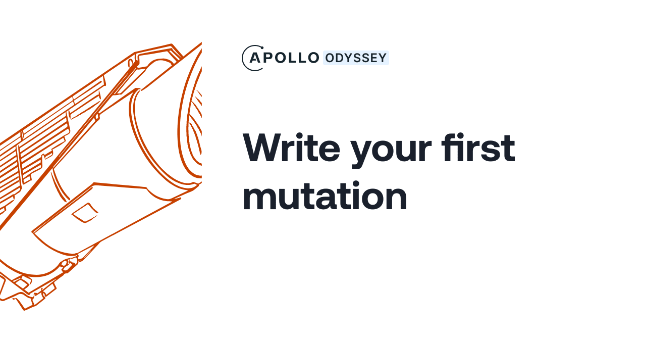 Write your first mutation - GraphQL Tutorials