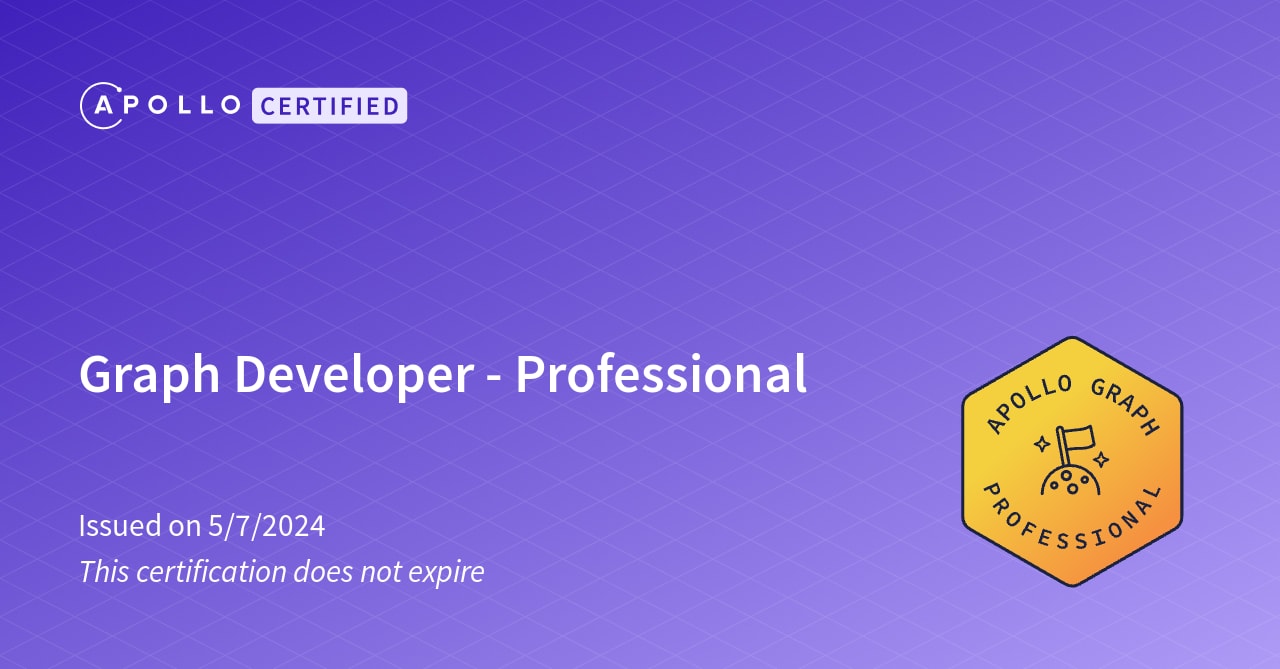 Developer certification - GraphQL Tutorials