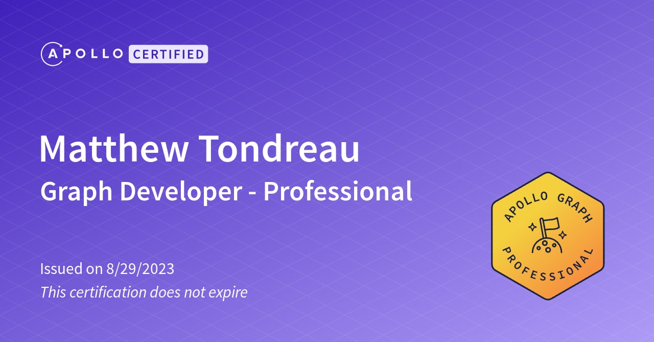 Developer certification - GraphQL Tutorials