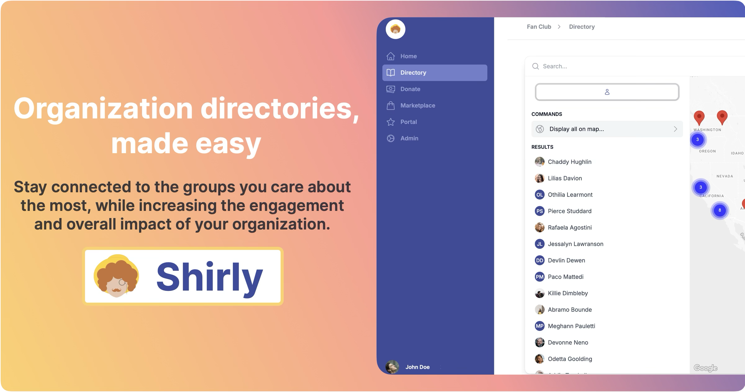 Organization Directory & Member Management | Shirly