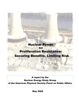 Nuclear Power and Proliferation Resistance | American Physical Society