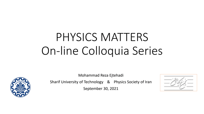 New Horizons in Quantum Mechanics | American Physical Society