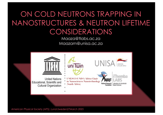 Physics Matters: Quantum Trapping of Cold Neutrons with Picosecond ...
