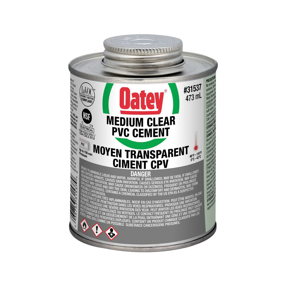 Aquifer Distribution | Oatey 31537 Low VOC Medium Body PVC Solvent ...