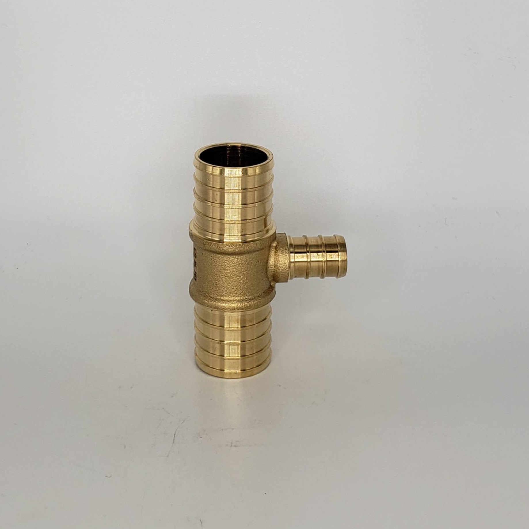 Aquifer Distribution | CB Supplies 784001553 PEX Reducing Tee, 1 x 1 x 1/2 in, Brass, Lead-Free