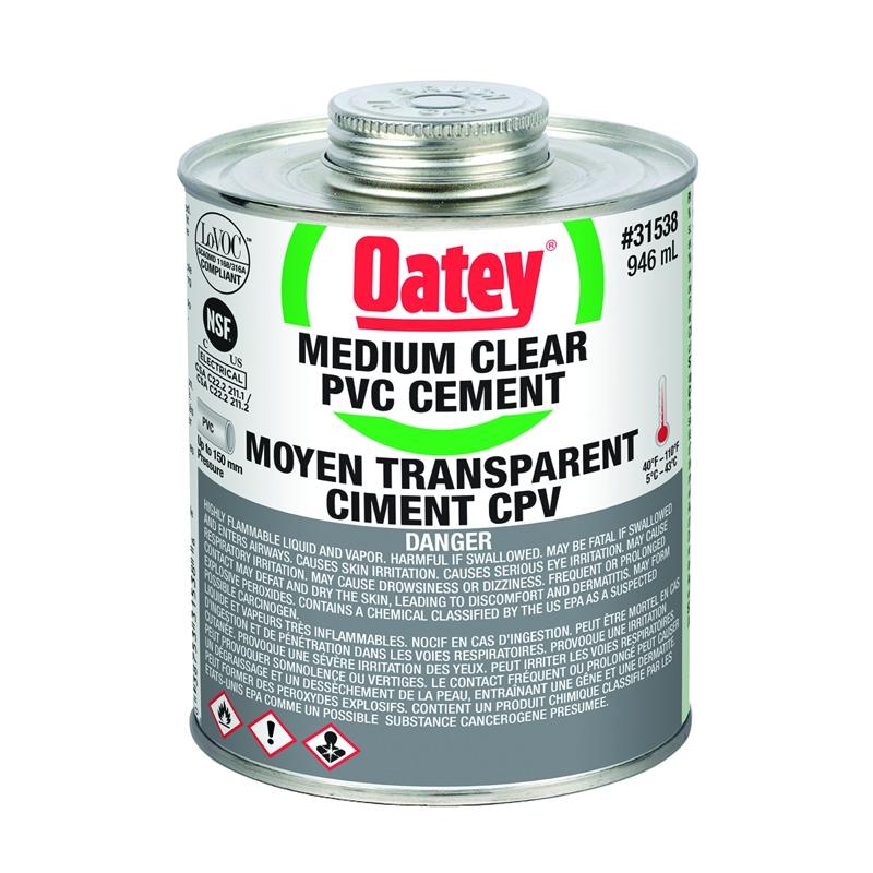 Aquifer Distribution | Oatey® 31538 Medium PVC Cement, 946 mL Container ...