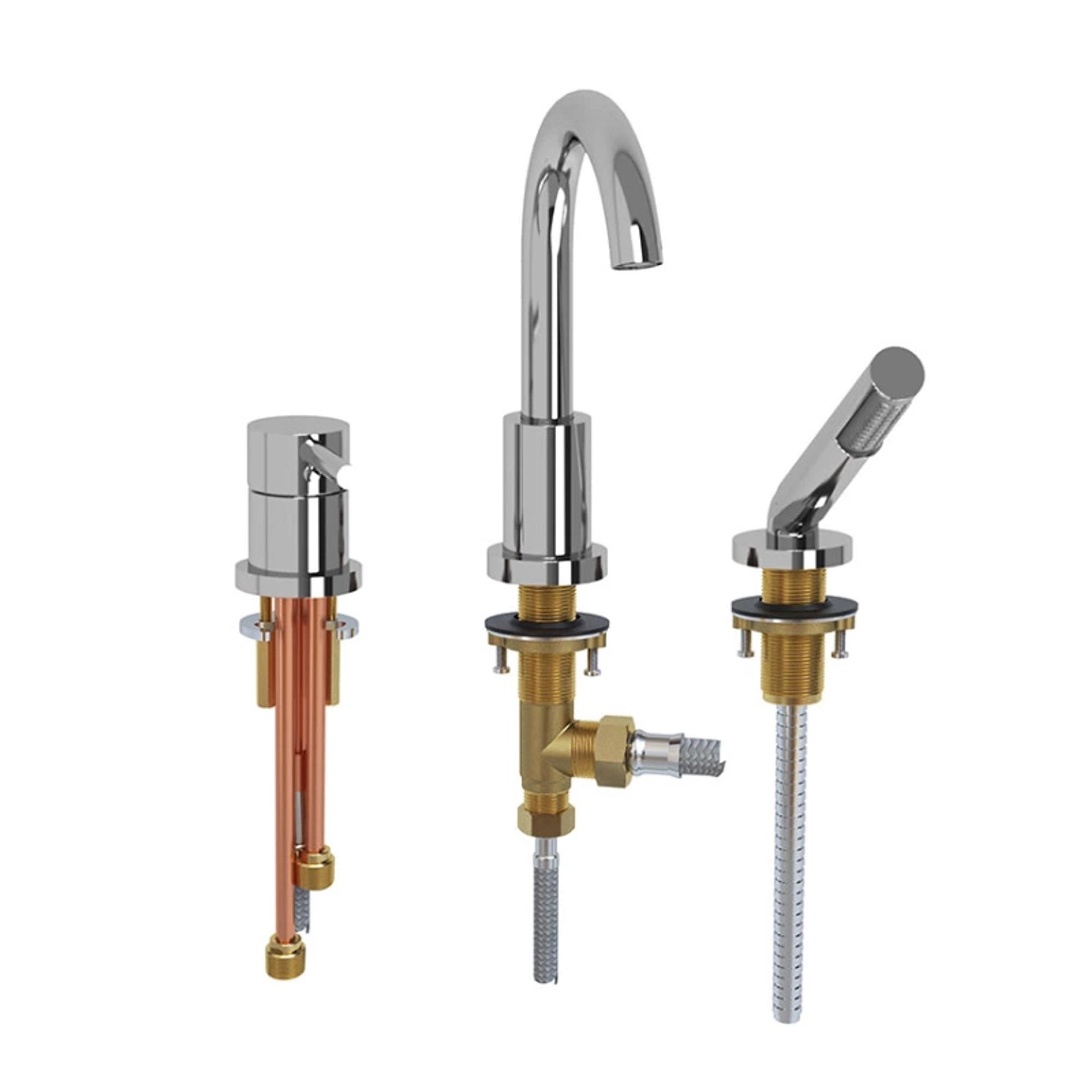 Aquifer Distribution | RiobelPRO® TCO10C Conik™ 3-Piece Deck-Mount Tub ...