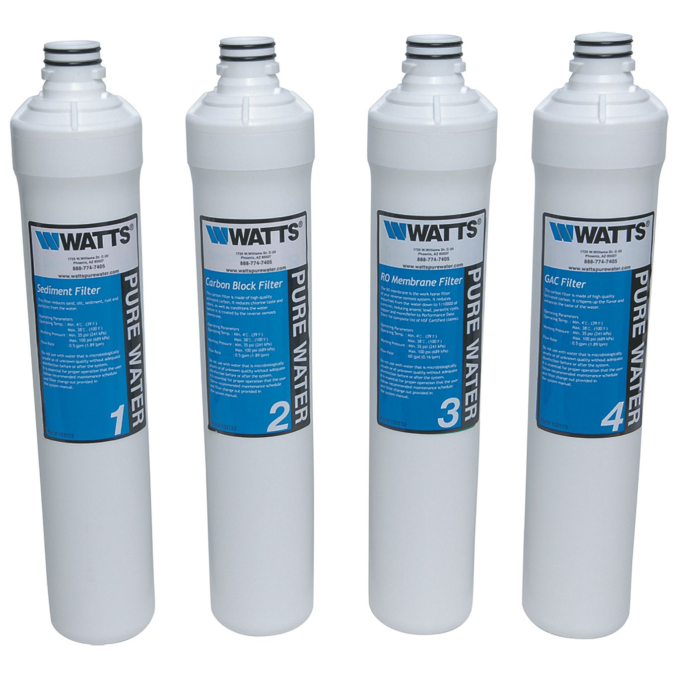 Aquifer Distribution | Watts® 7100117 PWFPK4KC4 Reverse Osmosis ...