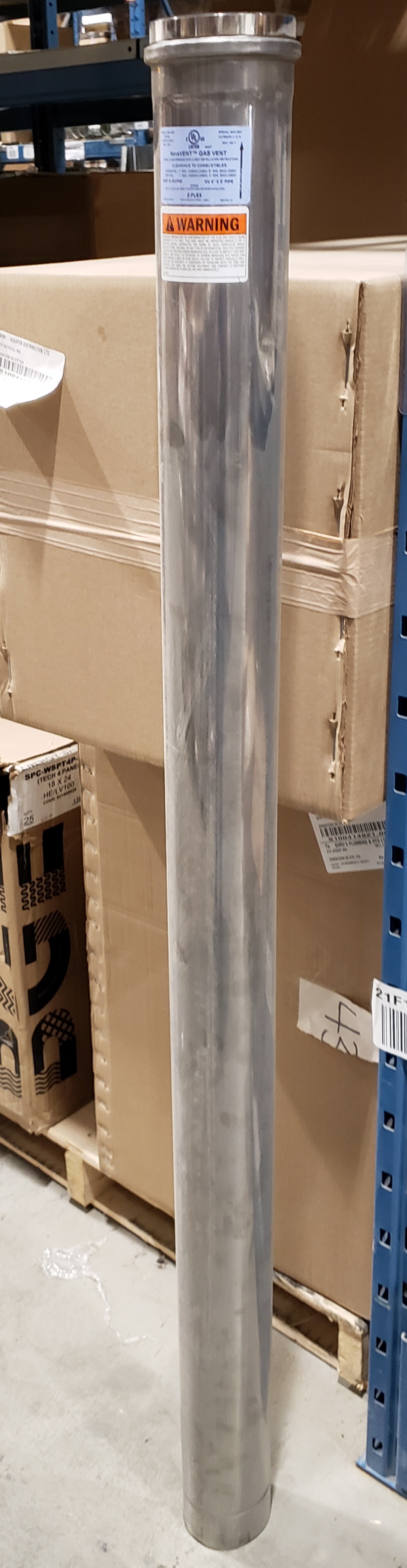 Aquifer Distribution | FlexMaster® 2NVP45 NovaVent® Single-Wall Horizontal Drain Pipe, Stainless ...