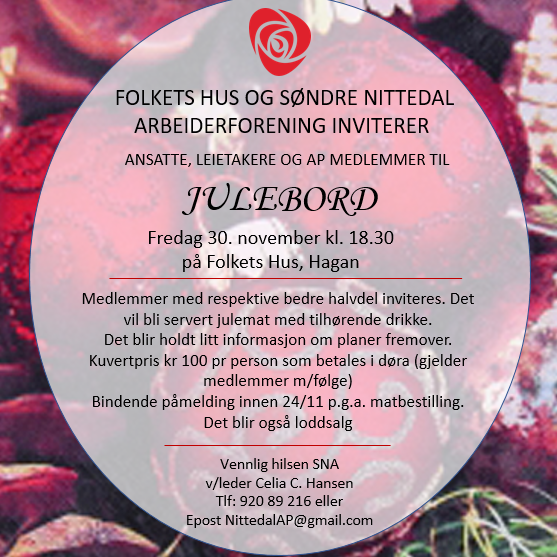 Invitasjon julebord