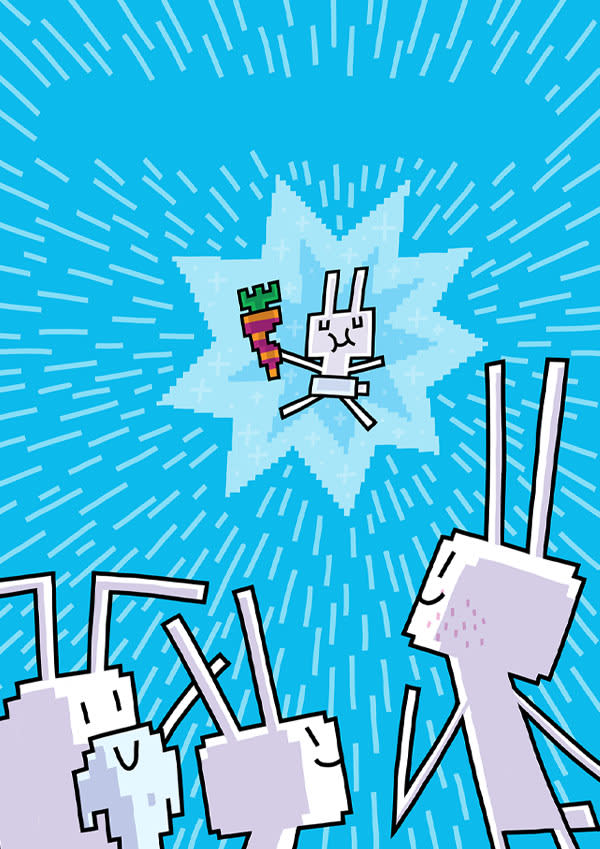 Press Start Super Rabbit Boy's Time Jump - Arena Illustration