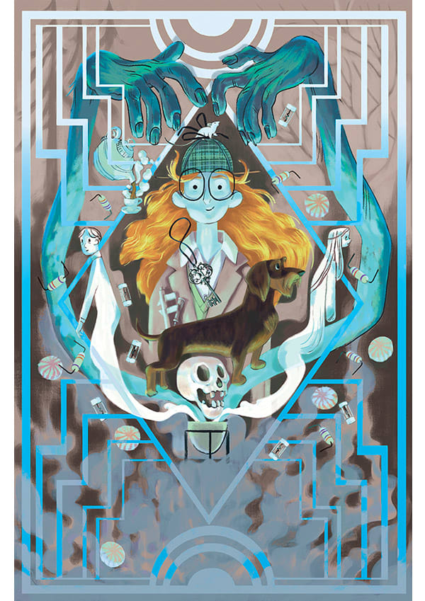 Demelza and the Spectre Detectors - Arena Illustration