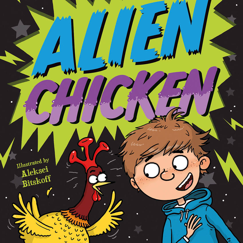 Bertie and the ALIEN CHICKEN! - Arena Illustration
