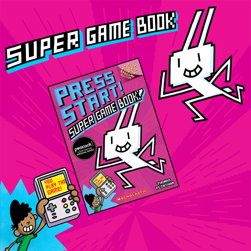 Thomas Flintham: PRESS START! SUPER GAME BOOK! - Arena Illustration